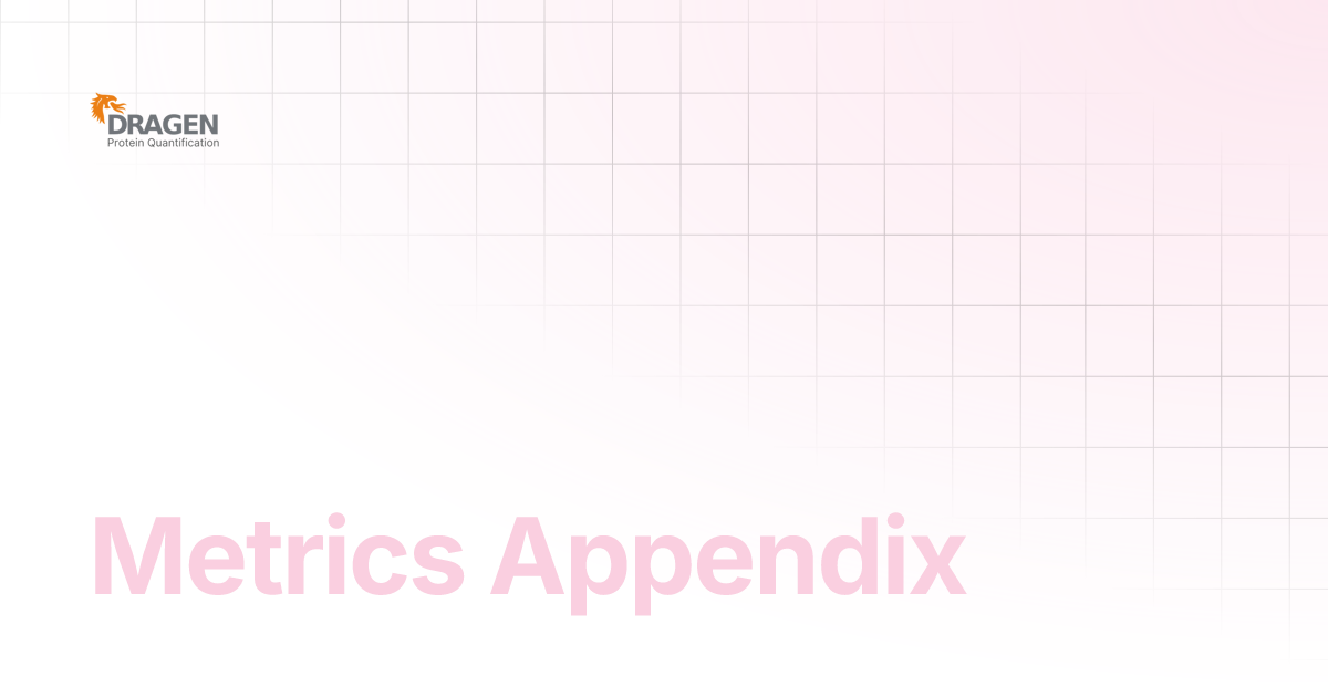 Metrics Appendix | Multiomics Software