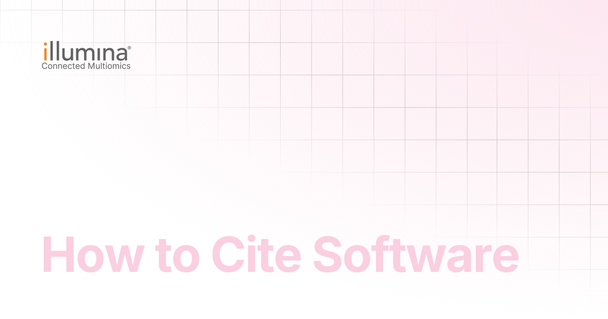 How to Cite Software | Multiomics Software