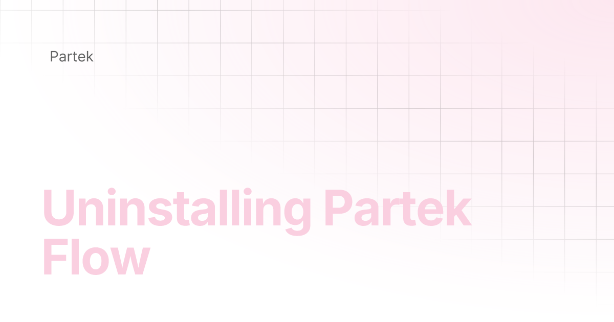 Uninstalling Partek Flow | Multiomics Software