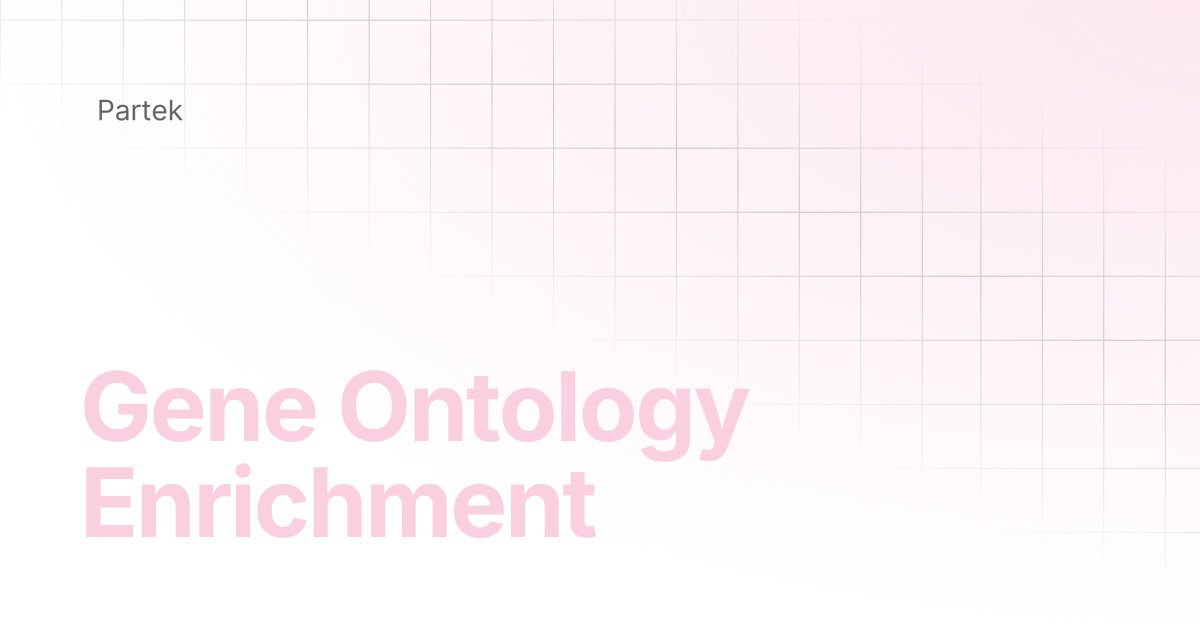 Gene Ontology Enrichment | Multiomics Software