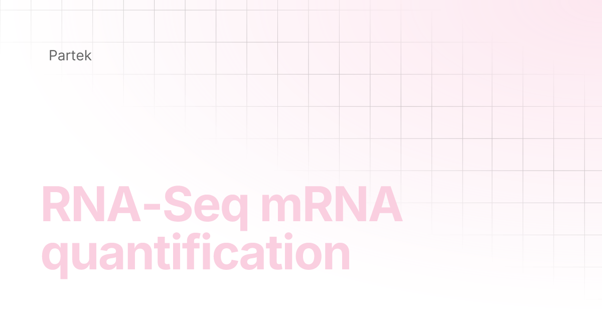 RNA-Seq mRNA quantification | Multiomics Software