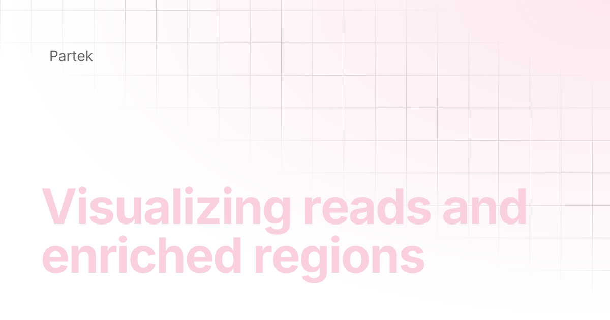 Visualizing reads and enriched regions | Multiomics Software
