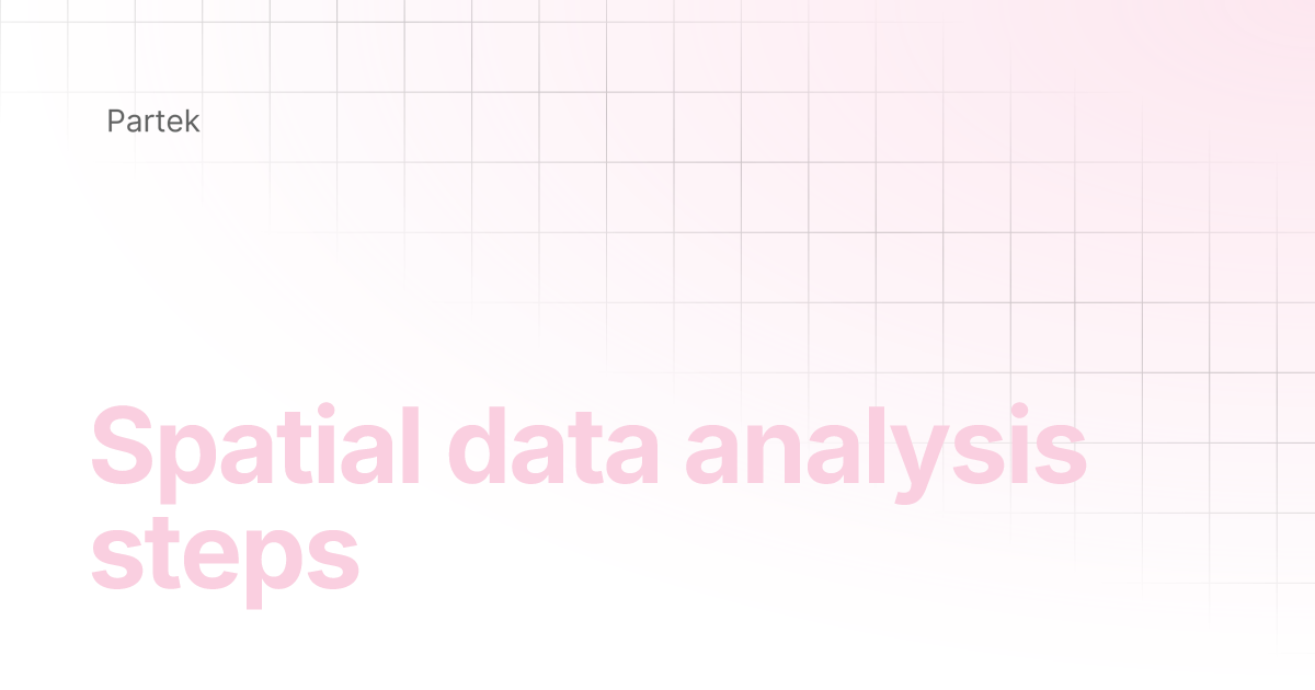 Spatial data analysis steps | Multiomics Software