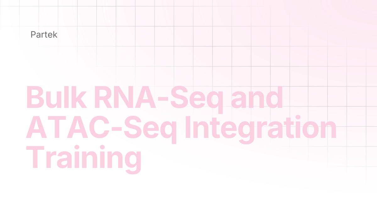 Bulk RNA-Seq and ATAC-Seq Integration Training | Multiomics Software